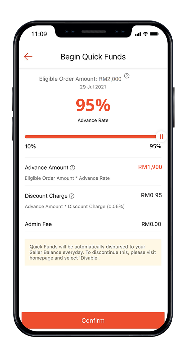 Quick Funds: Frequently Asked Questions | Shopee MY Seller Education Hub
