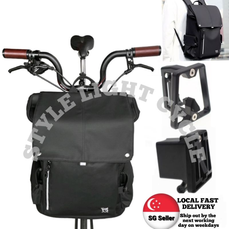 Bicycle Bag Front Block Haversack Backpack Laptop Bag Foldies Brompton Pikes Paikesi 3sixty ...