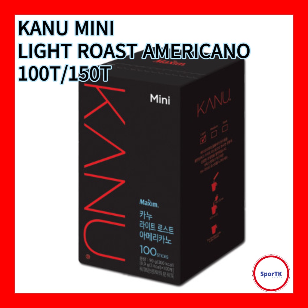 MAXIM Kanu Mini Light Roast Americano 100T/150T / Korea Instant Coffee ...