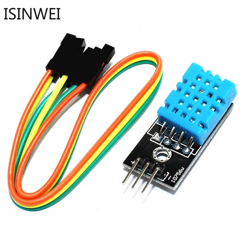 NEW DHT11 DHT-11 Temperature And Relative Humidity Sensor Module with Cable for Arduino | Shopee ...