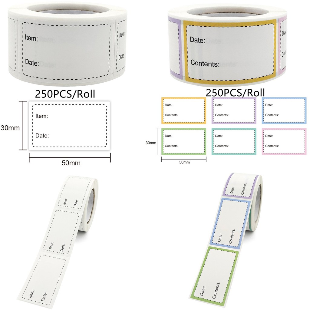 250pcs/Roll Classification Sticker Handwritten convenience stickers ...