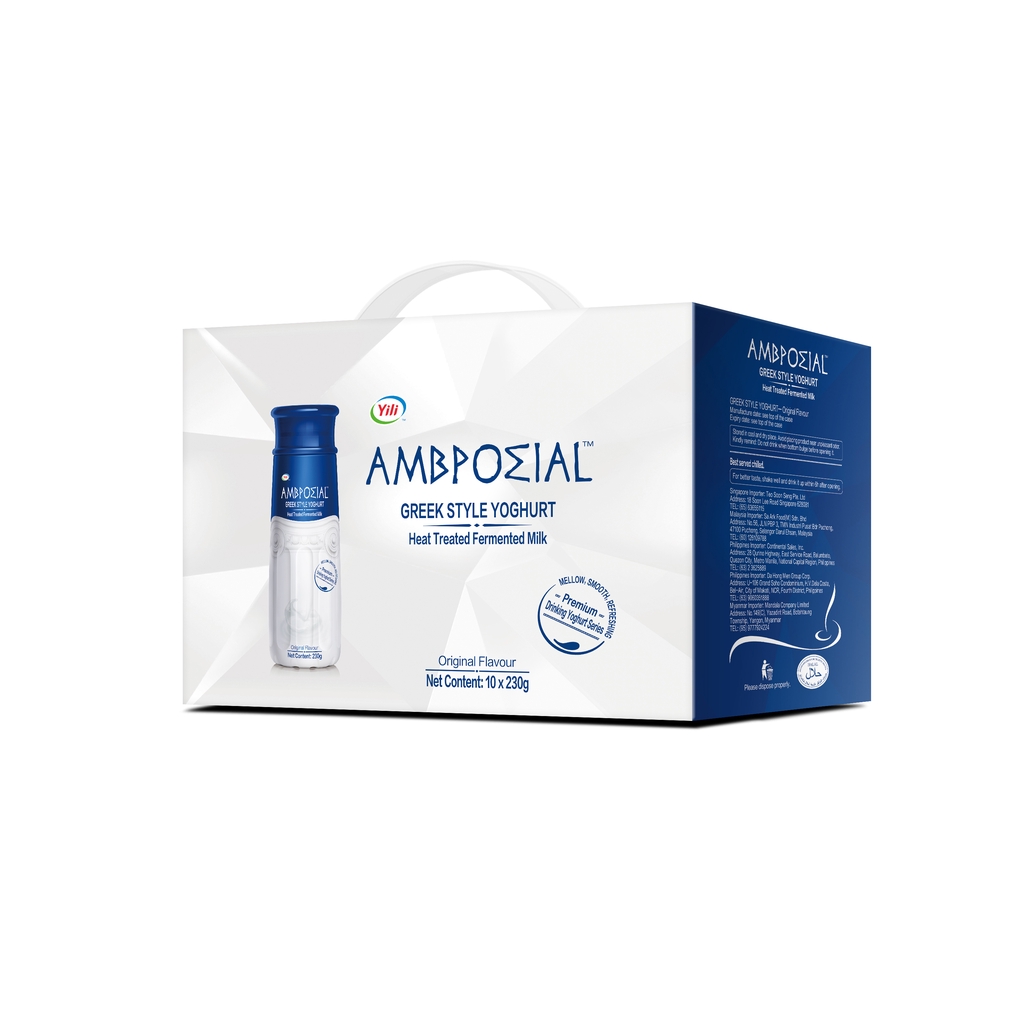 Ambrosial (Original) Greek Yoghurt 230g, 10Pcs | Shopee Singapore