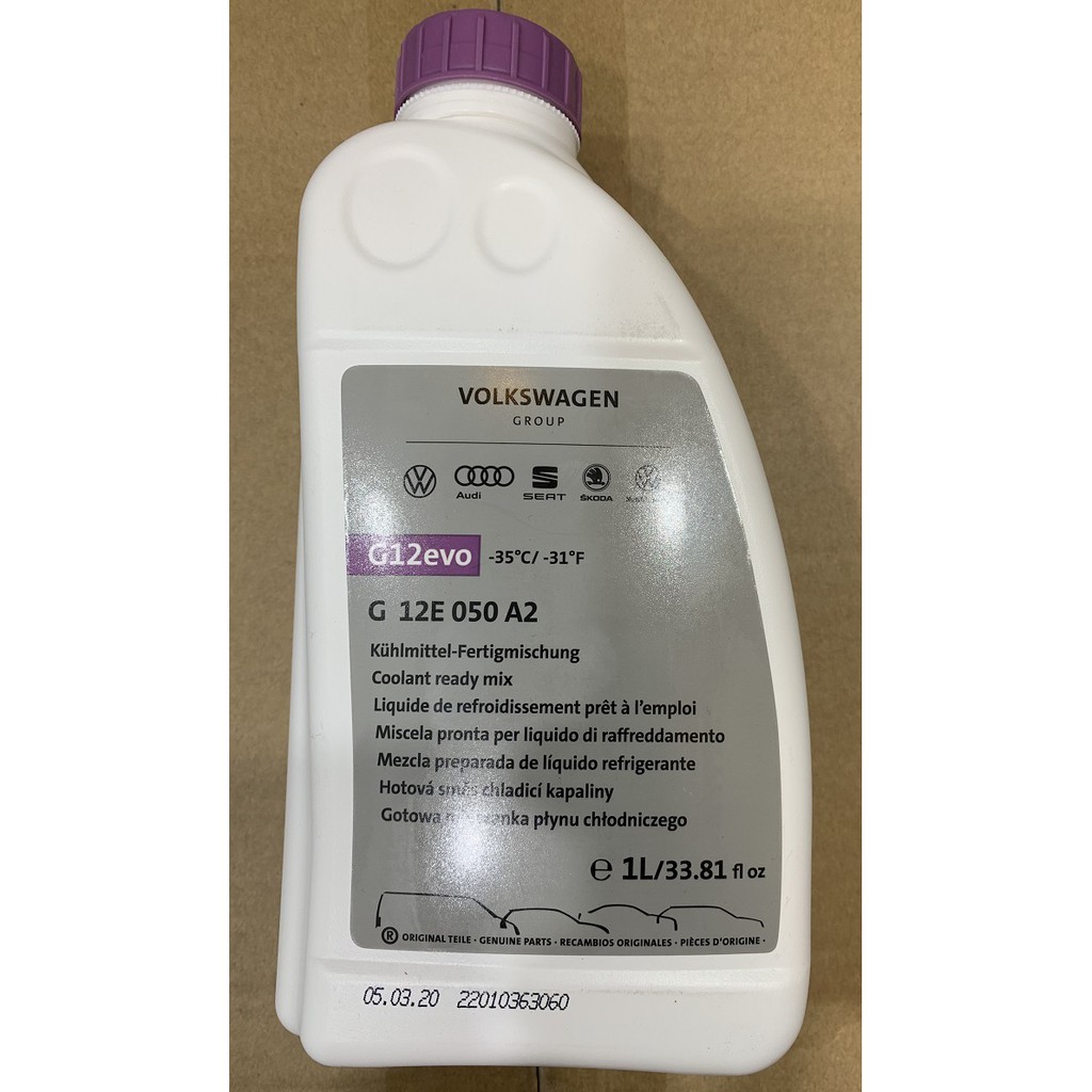 VW/Audi/Skoda/Seat G12 Evo Pre-mixed Coolant (Replace G13) 1 Litre ...