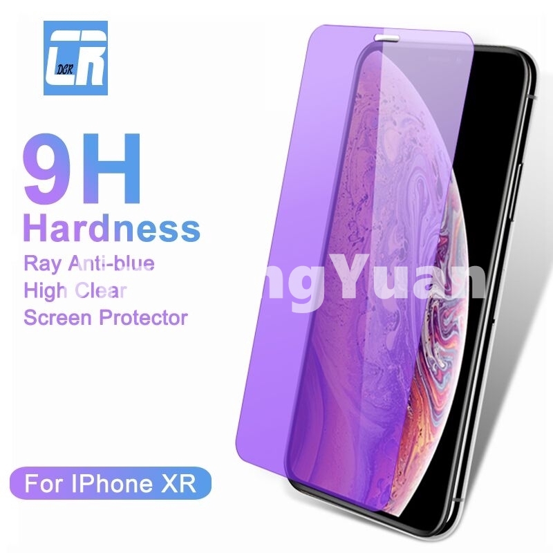 9H Anti-blue Ray High Clear Screen Protector Film compatible for IPhone ...