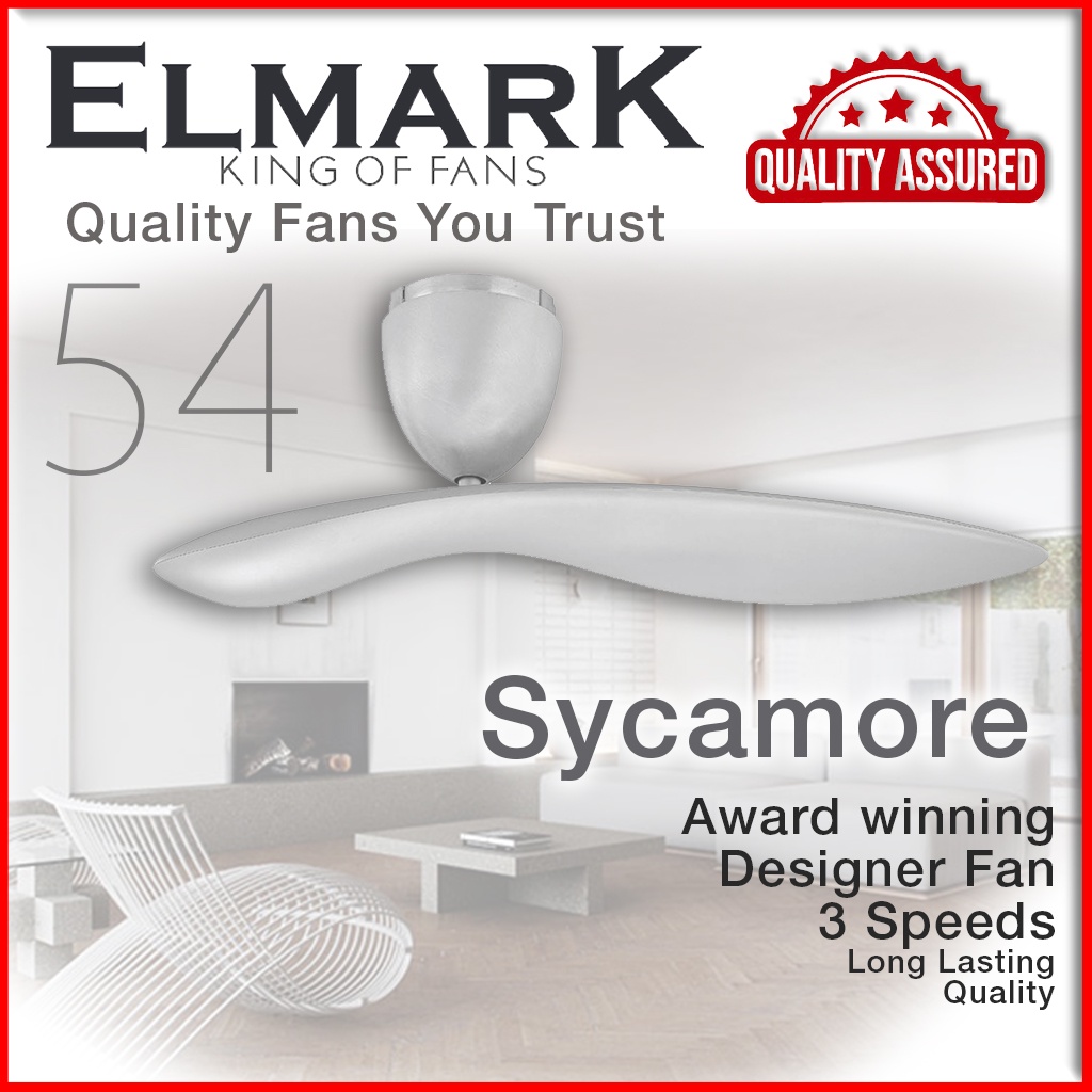 Ceiling Fan 54" Elmark Sycamore International Brand | Shopee Singapore