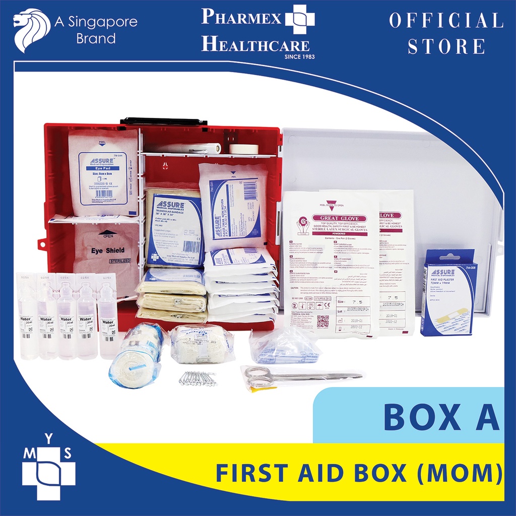 ASSURE First Aid Box Complete Large 25 Pax, Box A | Shopee Singapore