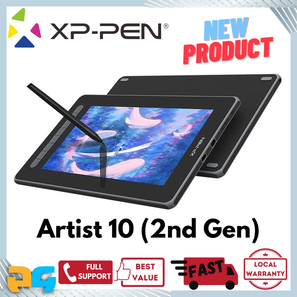 XP-Pen Artist 10 (2nd Gen) Graphic Drawing Tablet IPS-ADS FHD 1080P ...