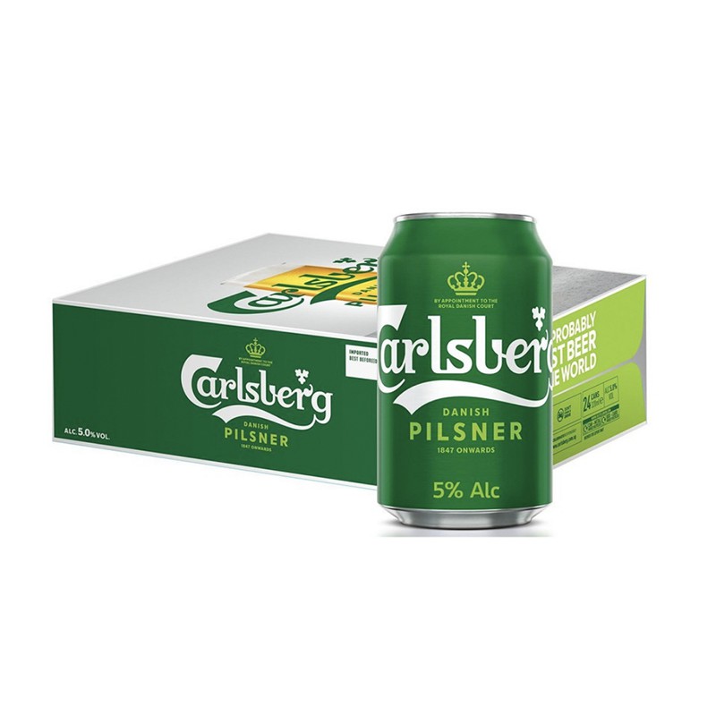 [100% Authentic] Carlsberg Green Label Beer (24 cans X 320ml) | Shopee ...