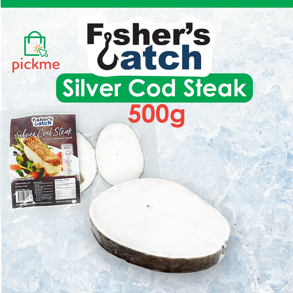 Fisher's Catch Silver Cod Fish Steak 500g - Frozen | Shopee Singapore