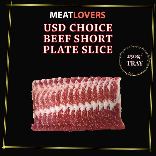 [MEATLOVERS] USD Choice Beef Short Plate Slice 250g | Shopee Singapore