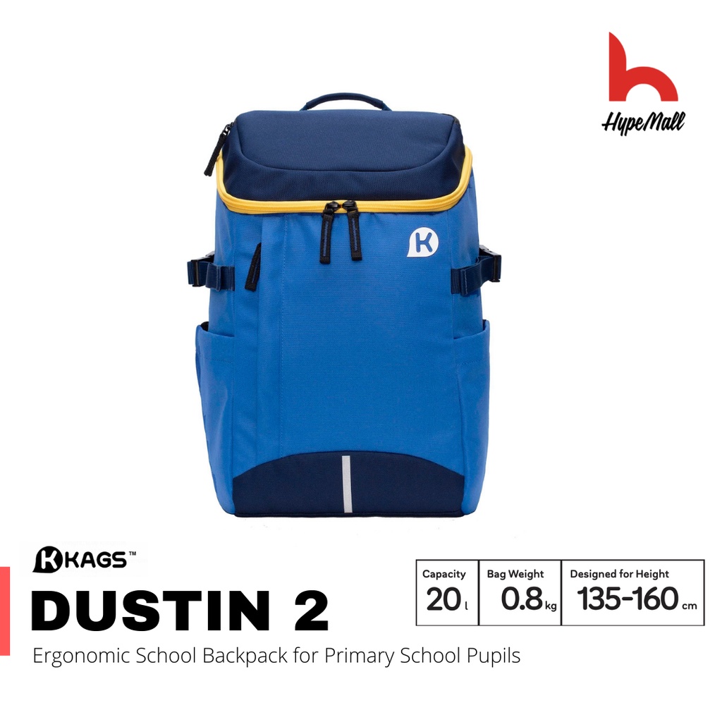 KAGS DUSTIN Series 2 Ergonomic School Backpack for Primary School ...