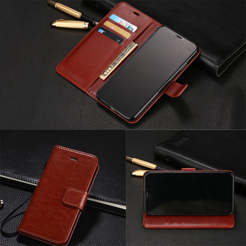 Oppo F7 A3S R15 Pro Leather Wallet Flip Stand Card Holder Full Cover ...