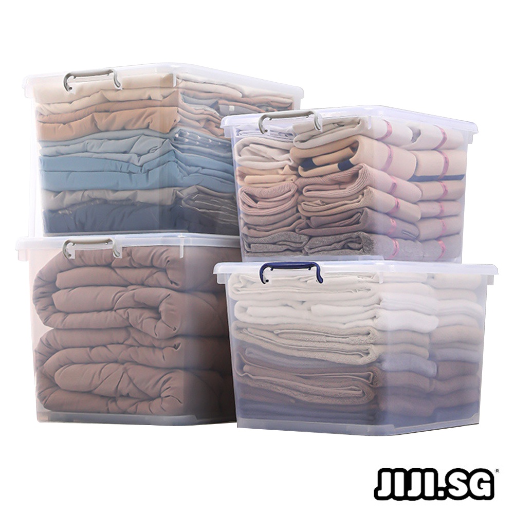 HAILEY Transparent Storage Box Containers | Shopee Singapore