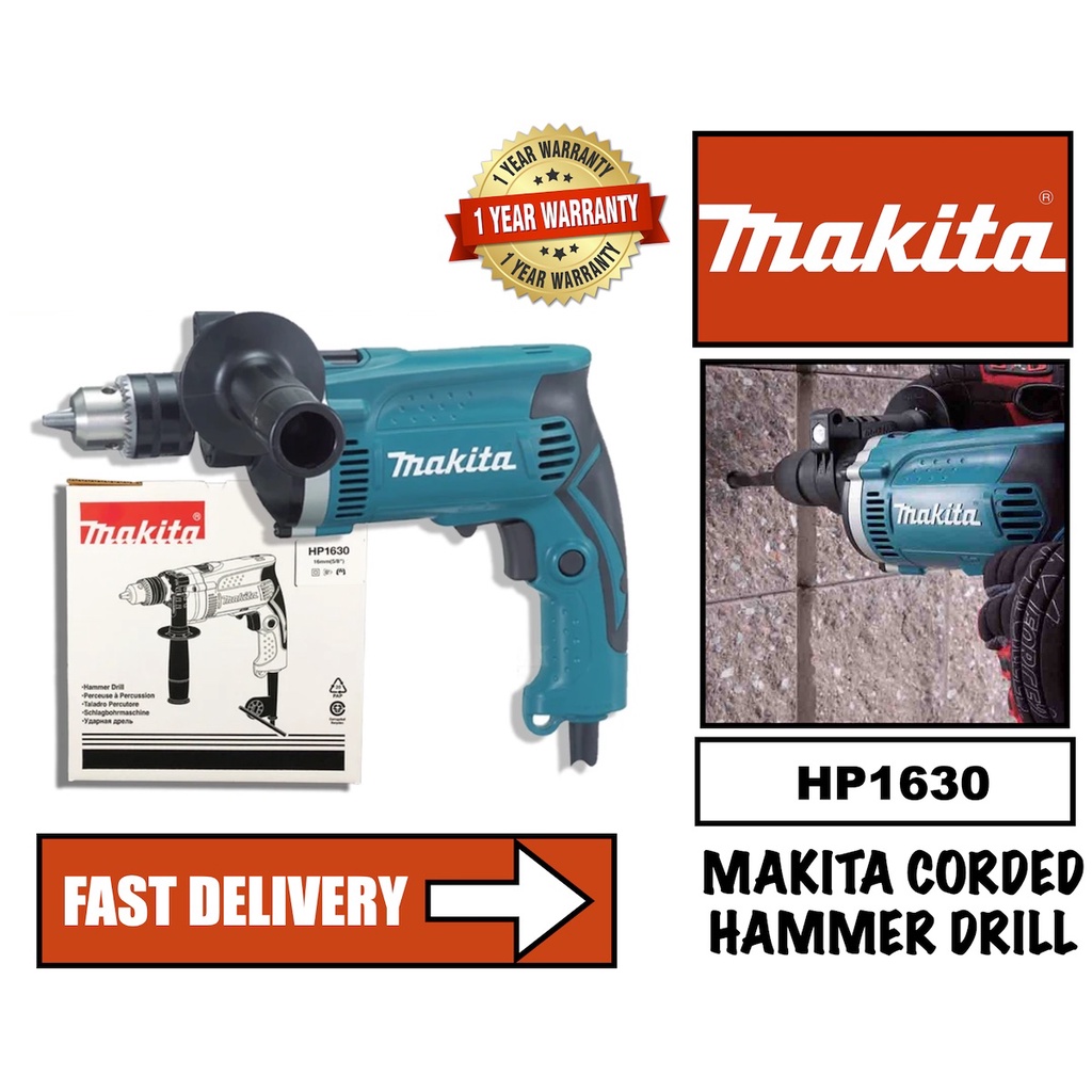 MAKITA HP1630 Corded Hammer Drill 710W | Shopee Singapore