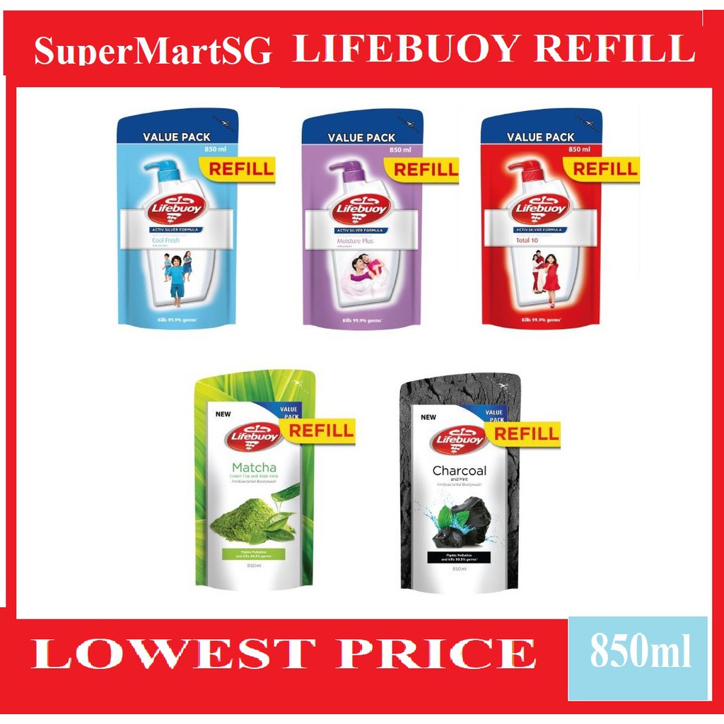 LIFEBUOY ANTIBACTERIAL BODY WASH 850ml REFILL PACK LOWEST PRICE ...