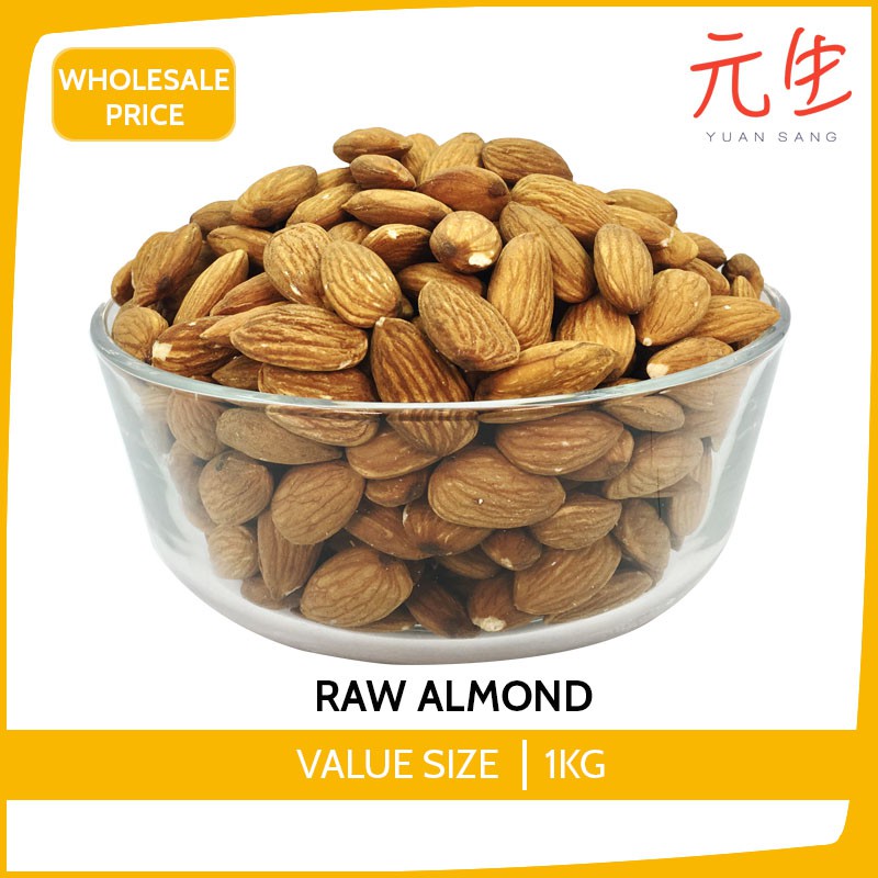 Raw Almond Nuts 1KG Healthy Snacks Wholesale Quality Almonds Fresh ...