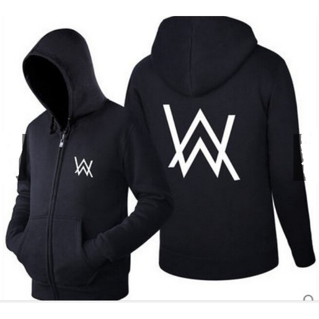 Alan Walker Hoodies With Cap Zip Jacket Outerwear Black Cloth | Shopee ...