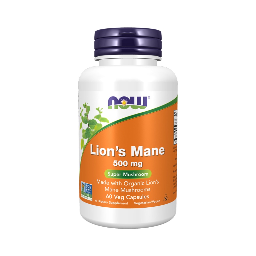 NOW Supplements, Lion's Mane 500 mg, Super Mushroom, Made with Organic ...