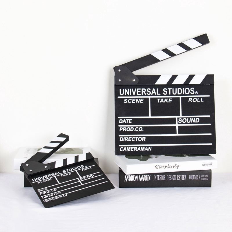 Black and White Movie TV Directors Clapper Hollywood Drama Rehearsal ...