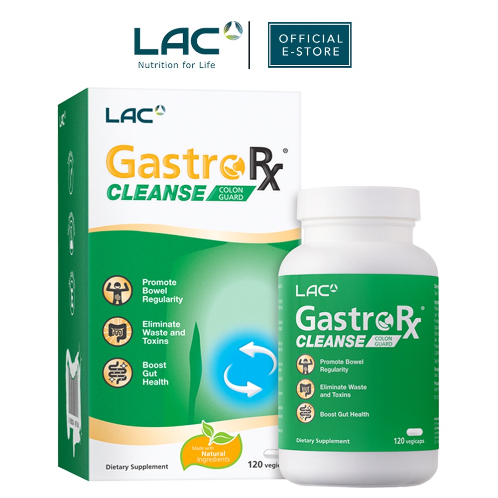 [LAC GASTRORX] Cleanse Colon Guard (120 vegicaps) | Shopee Singapore