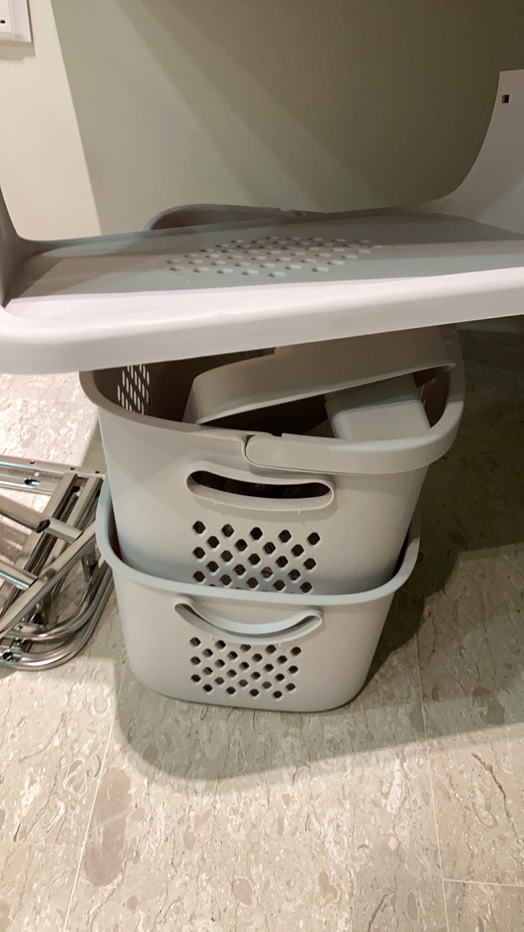 2/3 tier Laundry basket/clothes Rack | Shopee Singapore