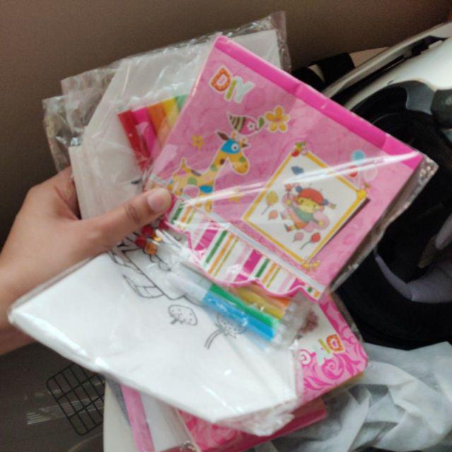 Children Goodie Bag Kids Party Gift | DIY Colouring Bag Parties ...