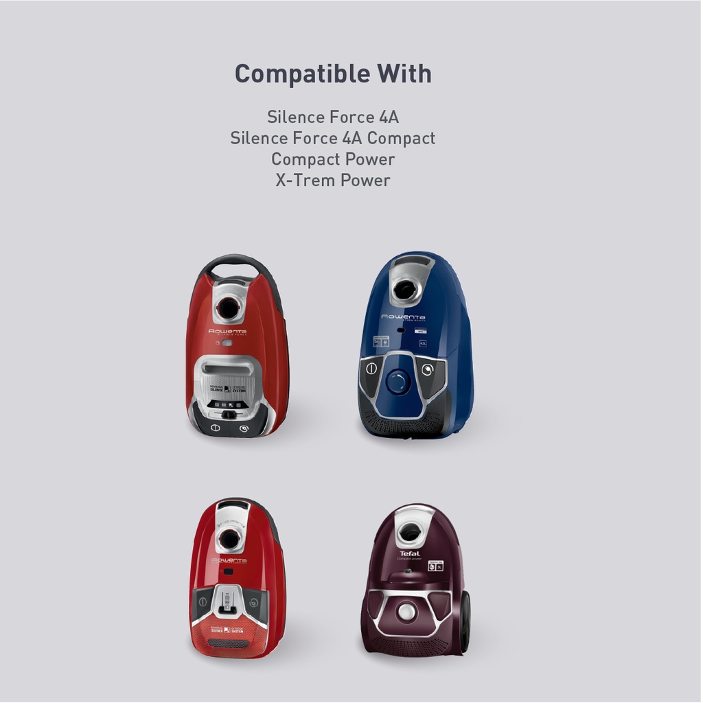 Tefal Vacuum Cleaner Hygiene Plus Bag X 4 ZR2005 | Shopee Singapore