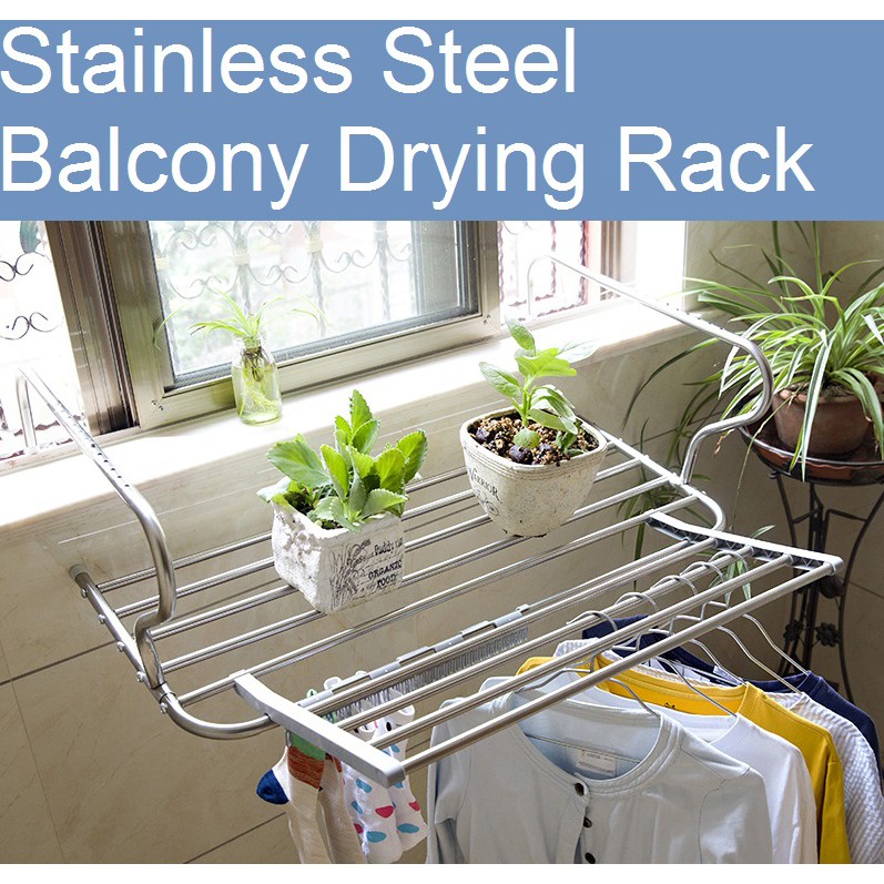Foldable Outdoor Indoor Balcony Stainless Steel Extendable Clothes ...