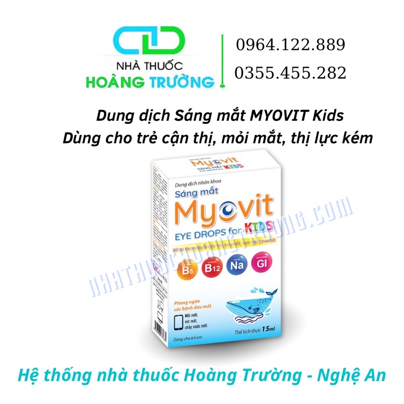 Myovit kids Eye Drops For Myopia Children, Eye Fatigue, Vision ...