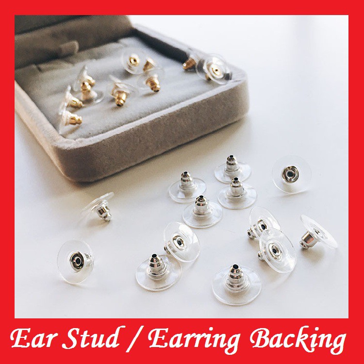 [10 Pairs]Earring Stoppers/Stud Pin/Ear Studs Backing/Earring Backings ...