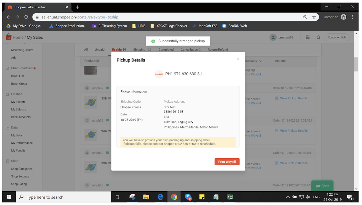 Seller Own Print of Air Waybill | Shopee PH Seller Education Hub