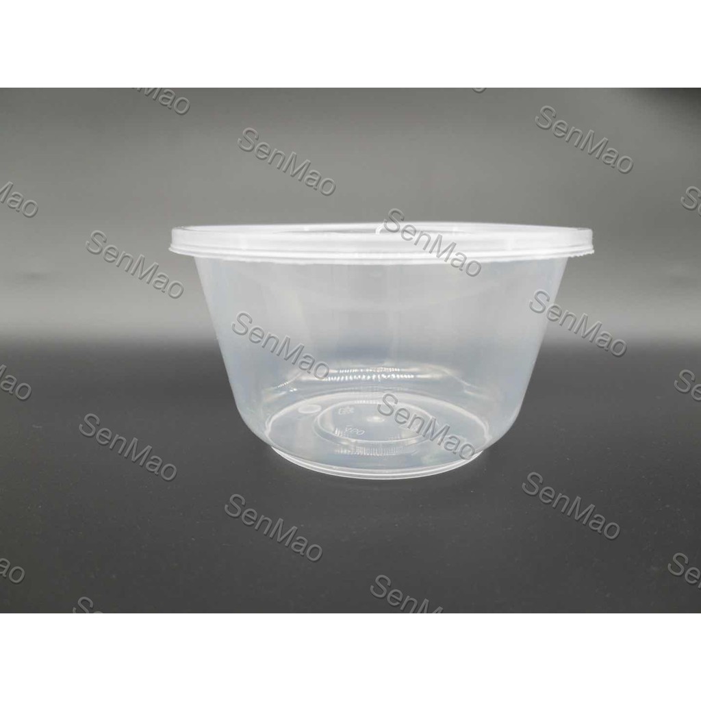 [SG Seller] 10pcs 450ml Transparent Container Round / Take Away Food ...