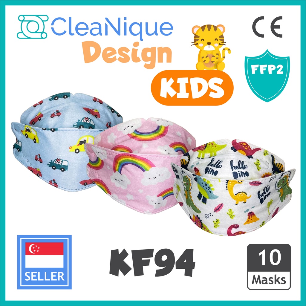 KF94 Mask * Design Kids * FFP2 Particulate Respirator 10 Pcs | Shopee ...