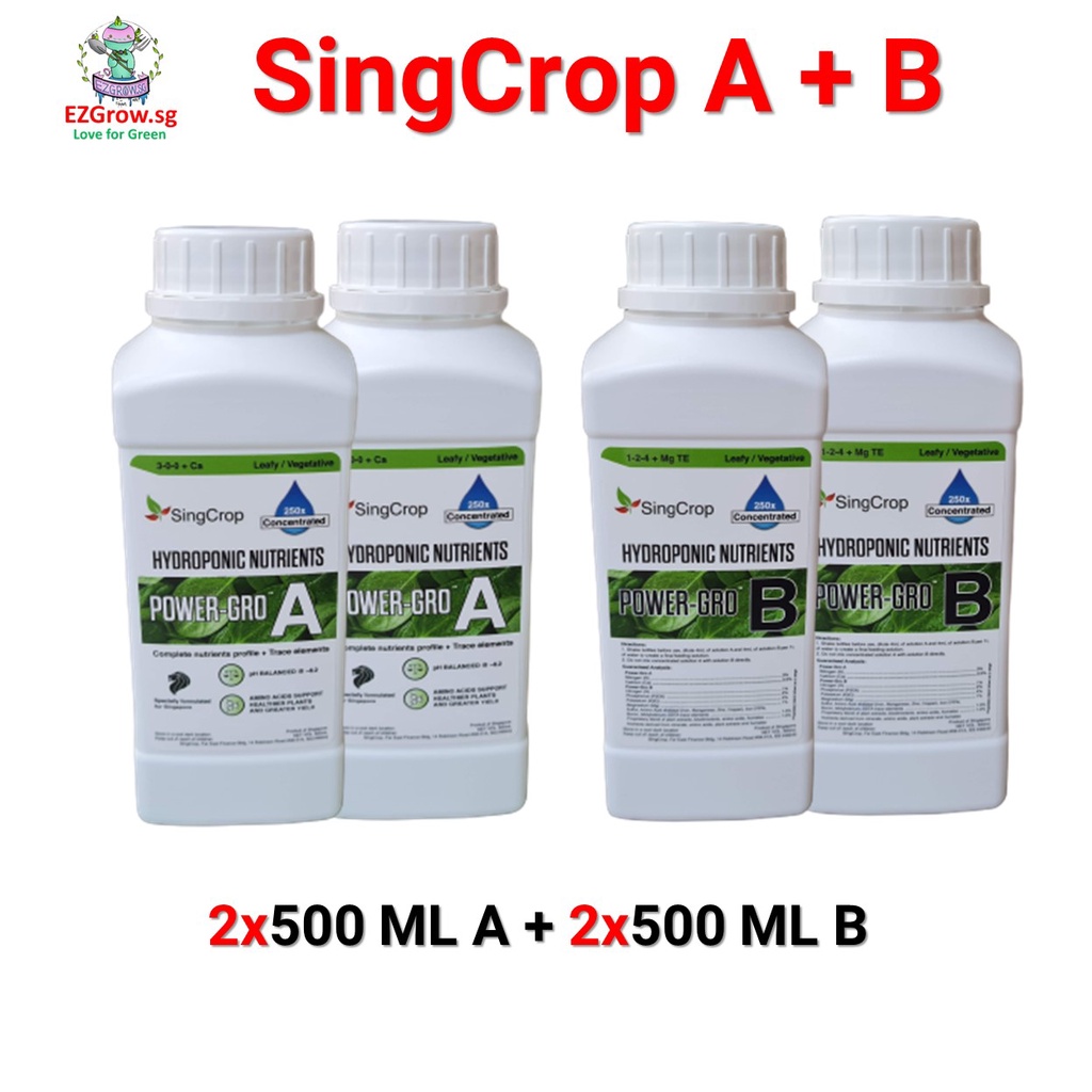 Hydroponics AB Nutrient Solution Fertigation Liquid Fertiliser 250X ...