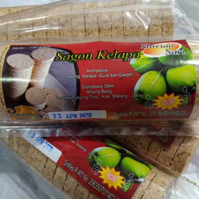 [ REDUCTION SGD 0.01 ] Sagon kelapa / by typical malang / by typical ...