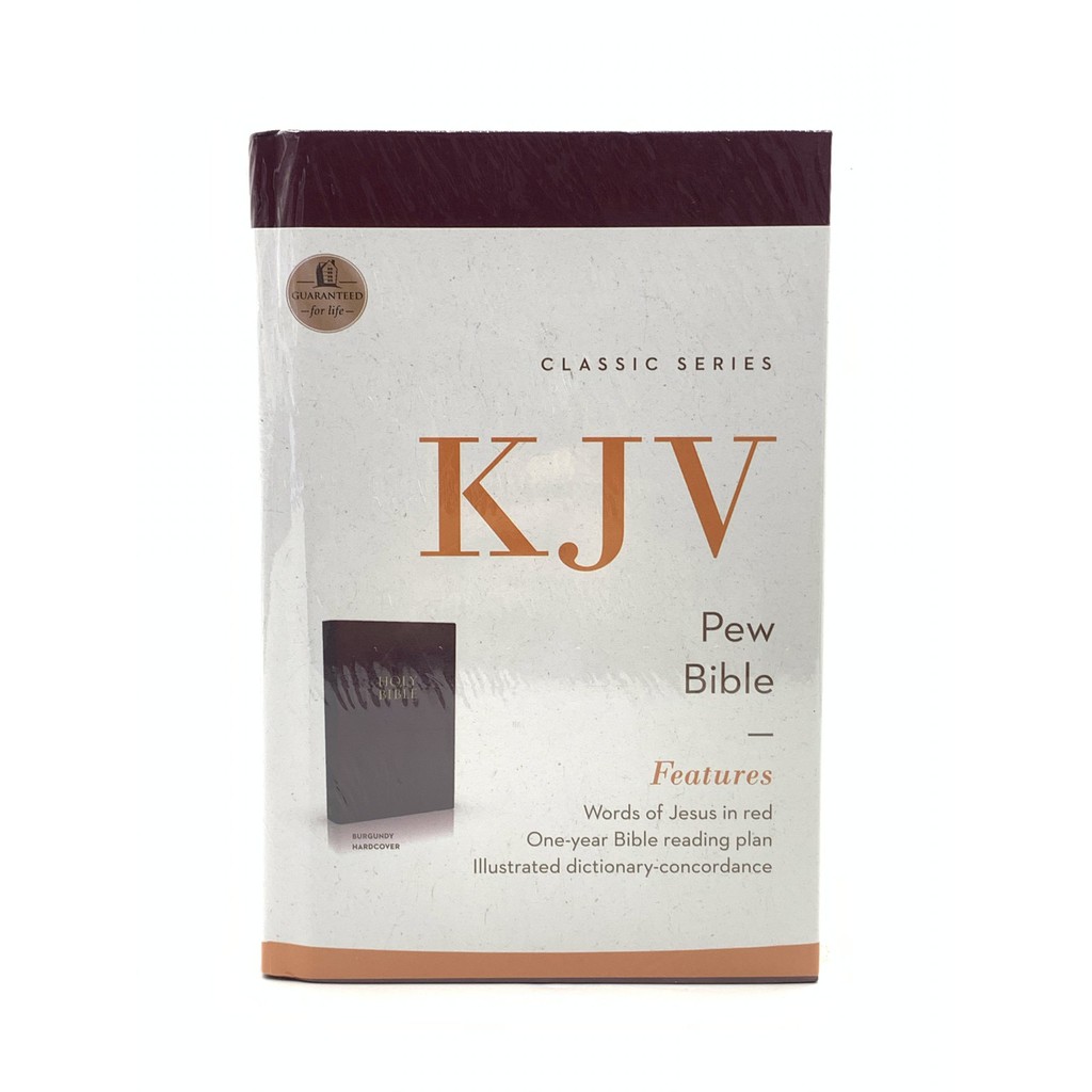 Bible: KJV, New King James, Pew Bible, Hardcover, Burgundy, Red Letter ...
