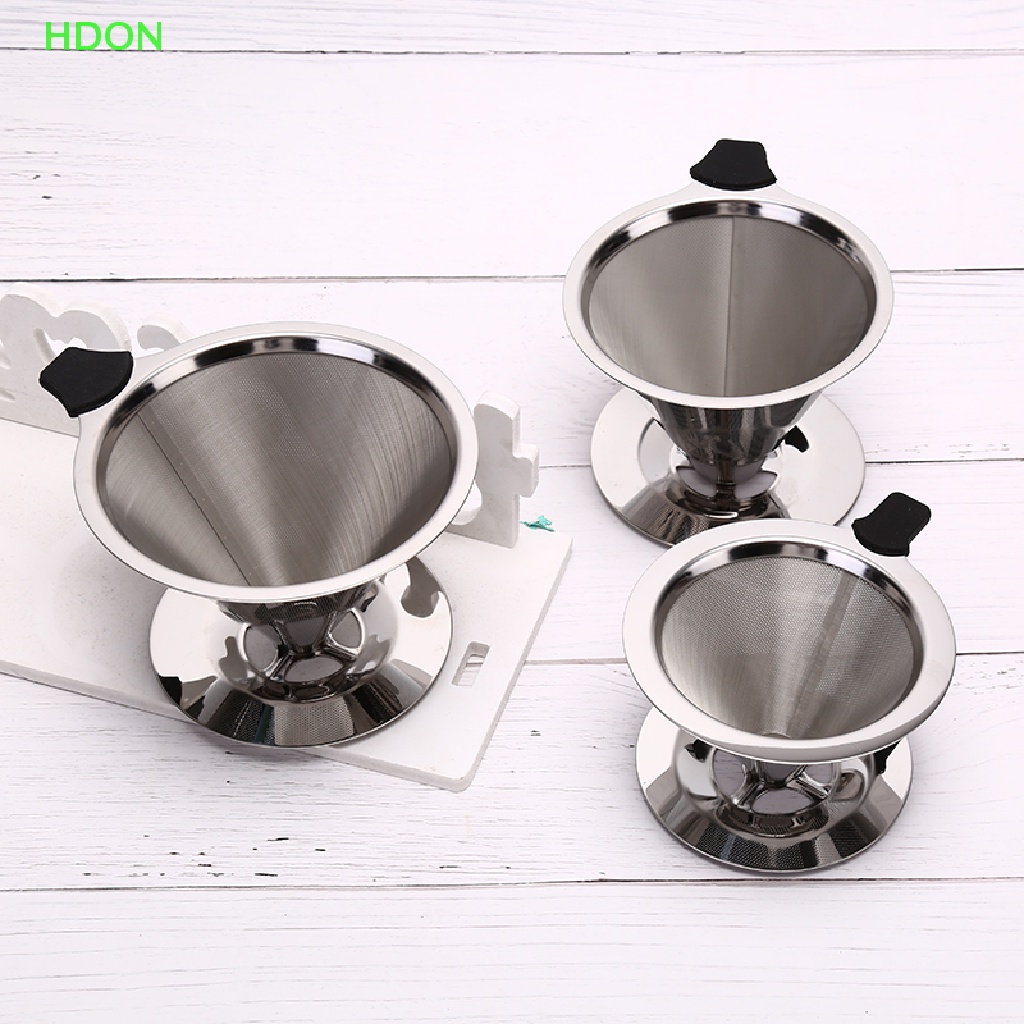 HD 1PC Stainless Steel Reusable Coffee Filter Holder Pour Over Mesh Tea ...