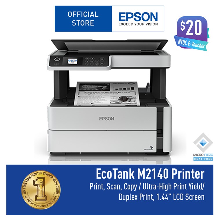 Epson EcoTank M2140 Monochrome All-in-One Ink Tank Printer | Shopee ...