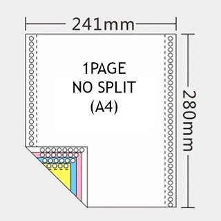 Dot Matrix Paper ( A4 | A5 ) NCR Carbon Computer Paper [3-Ply] Colored ...