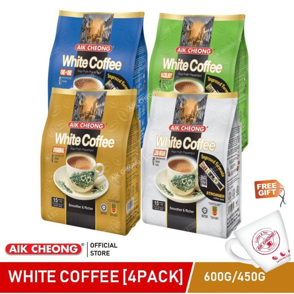 AIK CHEONG White Coffee [Bundle of 4 Packs] | Shopee Singapore