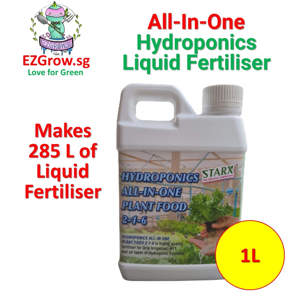 [Concentrate] Hydroponics All-In-One Plant Food 2-1-6 | STARX | EZGrow ...
