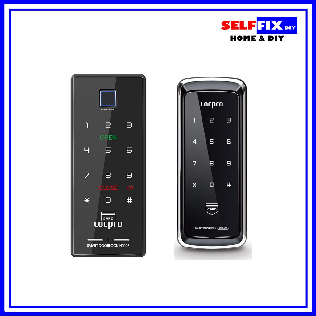 LocPro SS725 Digital Door Lock + H100F Gate Lock Bundle (FREE ...