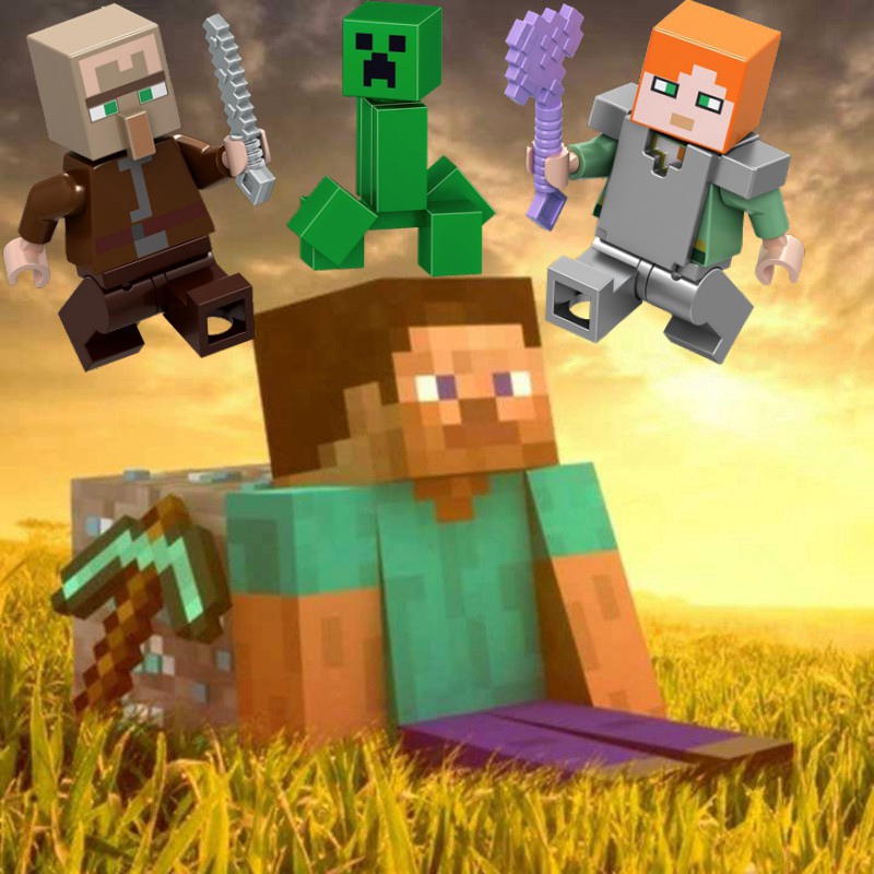 Minecraft Minifigures Compatible With Lego Baby Educational Building ...