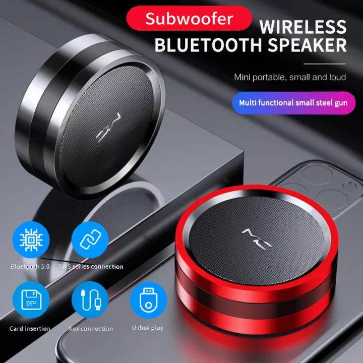 Mini Portable Bluetooth Speaker Wireless Bass Outdoor Speaker AUX TF ...