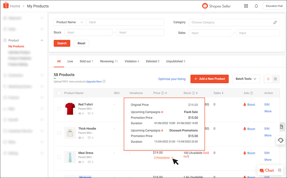 Viewing reserved stock | PH Seller Education [Shopee]