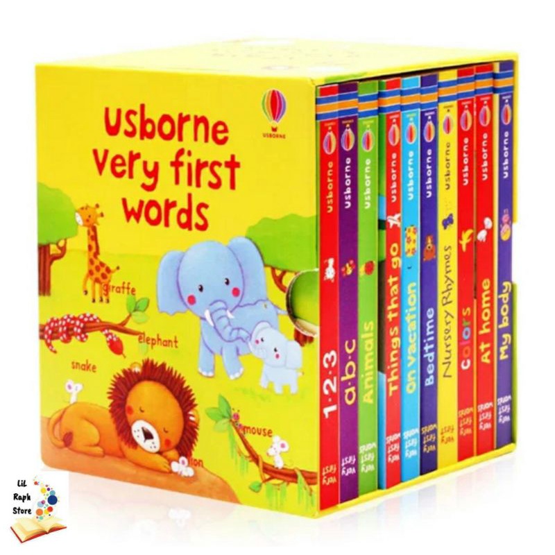 Usborne - Very First Words Box Set ☆Early Learning☆10 Board Books ...