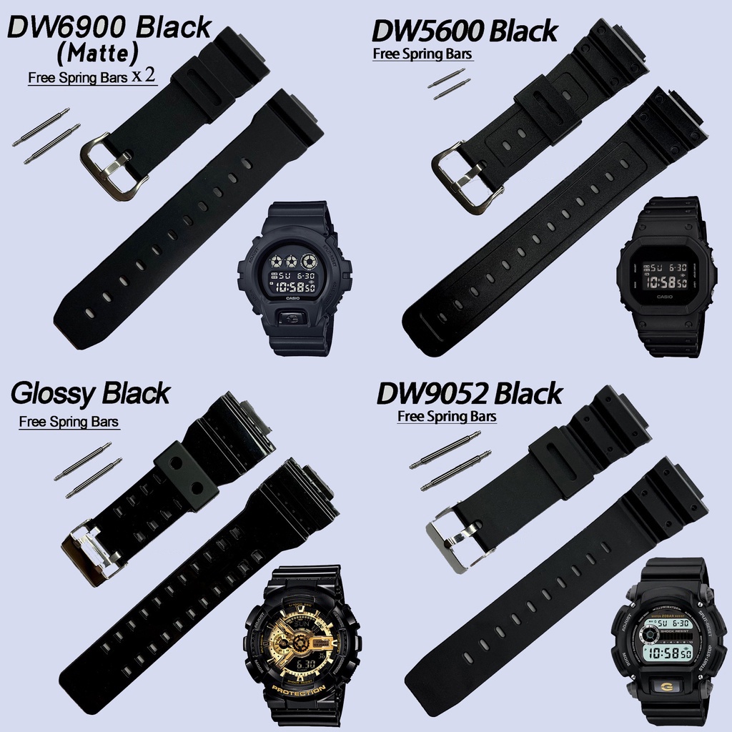 GShock Watch Strap DW5600 / DW6900 / DW9052 / GA110 Band Jam G shock ...