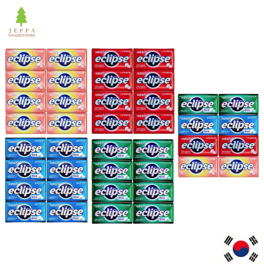 Eclipse Candy Tin (8x35g) Peach Spearmint Peppermint Strawberry ...