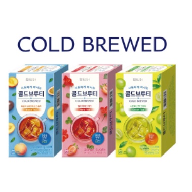 Damtuh) Cold Brewed Tea 3 Flavors Strawberry Hibiscus Peach & Fashion ...