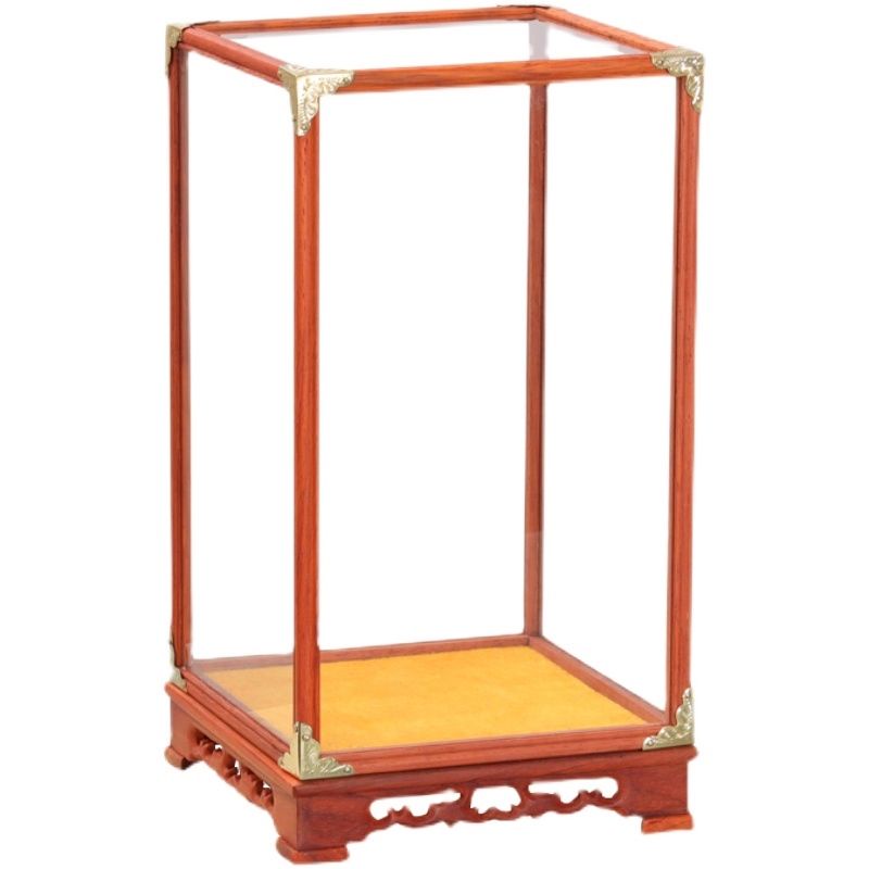 Rosewood Ornaments Cover Display Box Wooden Buddha Statue Buddha Niche ...